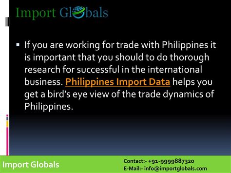 Ppt Get Authentic Philippines Export And Import Data Powerpoint