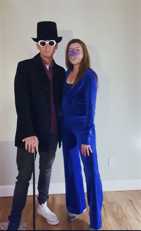 Willy Wonka Violet Beauregarde Couplescostume Halloween Willywonka