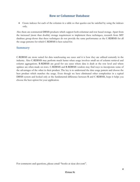 Row Or Columnar Database Pdf