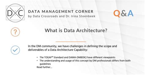 data crossroads on linkedin data dataarchitecture
