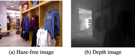 Haze Free Image With Its Depth Image Download Scientific Diagram