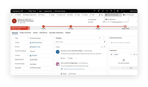Docusign Connector For Microsoft Dynamics 365 Cloud9 Insight