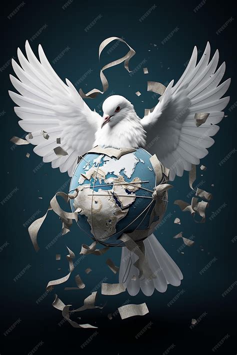 Premium Photo Evocative Poster Featuring The Globe Wrapped In