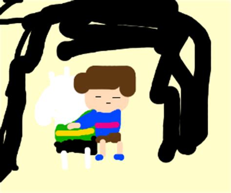 Undertale Frisk And Asriel Kid Hugging Drawception