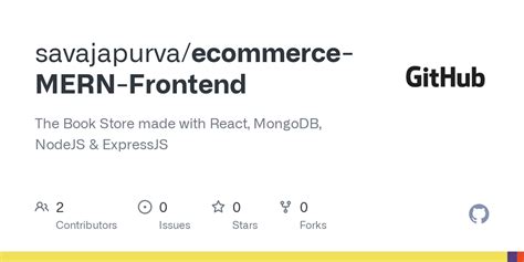 GitHub Savajapurva Ecommerce MERN Frontend The Book Store Made With React MongoDB NodeJS