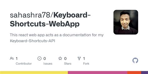 Github Sahashra78keyboard Shortcuts Webapp This React Web App Acts