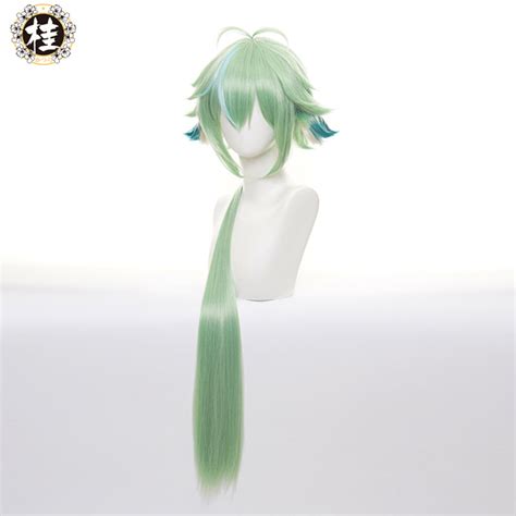 Uwowo Genshin Impact Sucrose Cosplay Wig 85cm Sucrose Wig Sucrose Hair