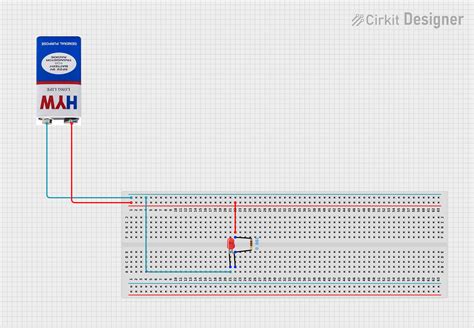Simple LED Circuit With Resistor How To Guide And Editable Circuit Cirkit Designer