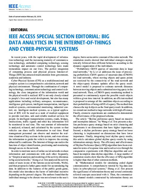 ieee access special section editorial big data analytics in the