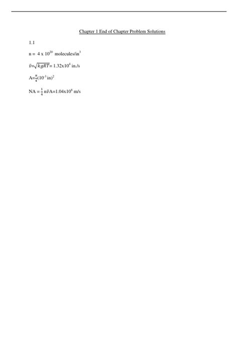 Solution Manual For Fundamentals Of Momentum Heat And Mass Transfer 6th Edition All Chapters 1