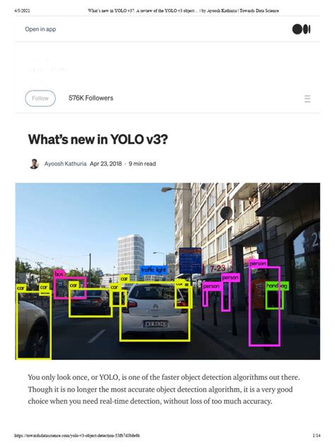 Whats New In Yolo V3 A Review Of The Yolo V3 Object By Ayoosh