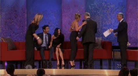 Especially When Leblanc Eventually Helped Aniston To Her Seat Friends Moments Friends