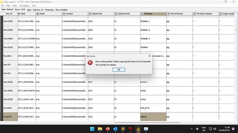 Sorting Causes Error Sorting Table Failed Copying File Stores To Local Handler Implemented