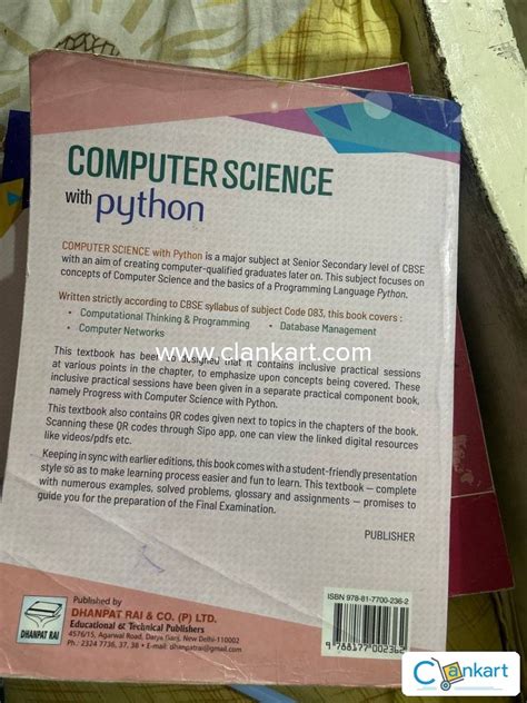 buy computer science python book in excellent condition at