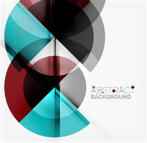 Premium Vector Geometric Design Abstract Background Circles