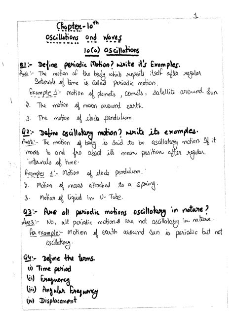 Lesson 10 1 Physics Lecture Notes Sci 34 Studocu