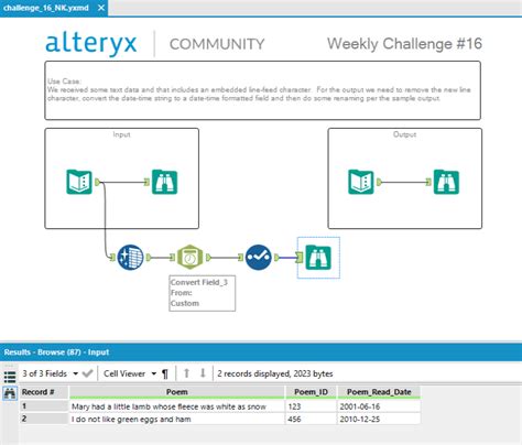 Challenge 16 Parsing Out The New Line Character Alteryx Community