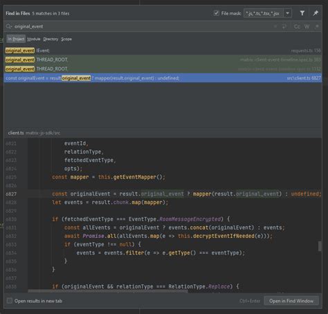 Matrix Js Sdk Uses Unstable Relations Endpoint And Its Unspecced Original Event Field