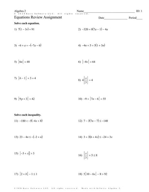 Examining Absolute Value Worksheet Download Worksheets Library