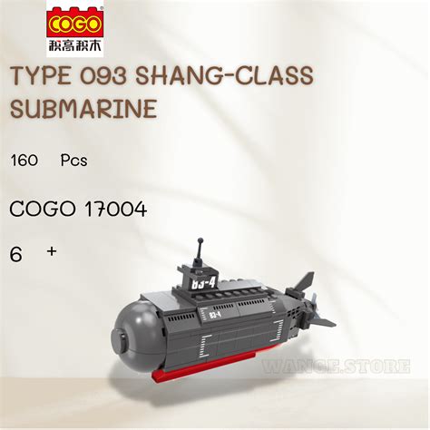 Cogo Military 17004 Type 093 Shang Class Submarine Wange Block