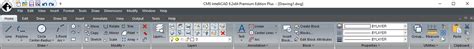 Cms Intellicad Command Line Menus Toolbars And Properties Pane