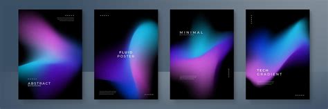 Premium Vector Blurred Backgrounds Set With Modern Abstract Blurred Color Gradient Patterns