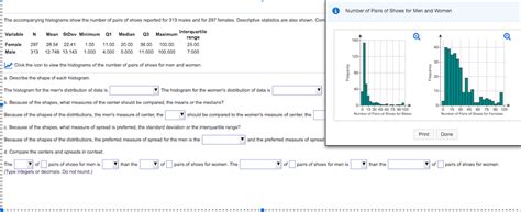 Solved Number Of Pairs Of Shoes For Men And Women The