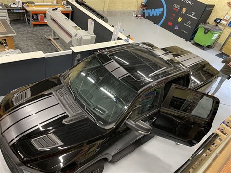 Carwrap Project Dodge Ram Striping The Wrapfactory