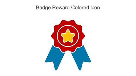 Badge Reward Colored Icon In Powerpoint Pptx Png And Editable Eps Format Presentation Graphics