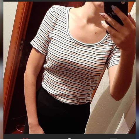 Футболка в рубчик — ціна 35 грн у каталозі Футболки Купити жіночі речі за доступною ціною на