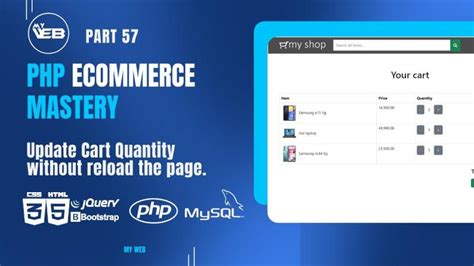 Vishal Maurya On Linkedin Update Cart Quantity With Ajax No Page Reload In Php And Mysql Part 57