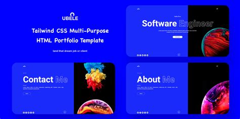 Ubele Tailwind Css Multi Purpose Html Portfolio Template