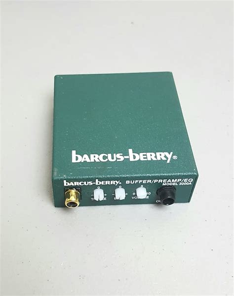 Barcus Berry 3000A Buffer Preamp EQ For Piezo Pickups Reverb