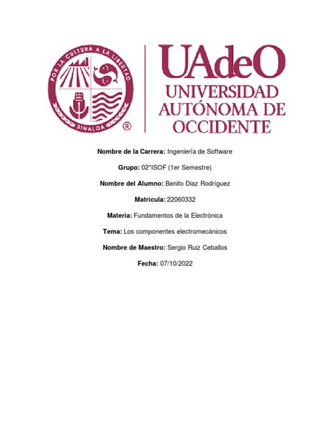 Componentes Electromecánicos Pdf Máquina De Escribir Ingenieria