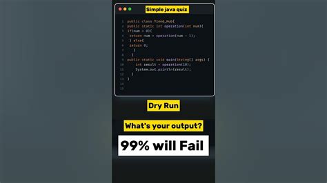 only genius can solve this quiz java javaquiz programming coding