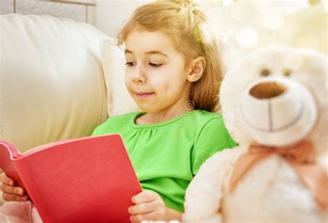 Girl Reading A Book Stock Image Image Of Caucasian Cute 63593553