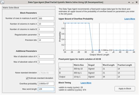 Data Type Agent Recommends Fixed Point Data Types For Fixed Point Designer Blocks Matlab