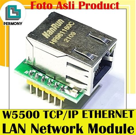 Jual W5500 Ethernet Module Tcpip Usr Es1 Esp8266 Esp32 Internet Di