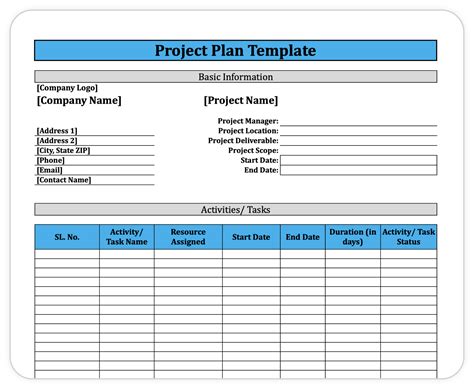 Project plan in word Word и Excel помощь в работе с программами