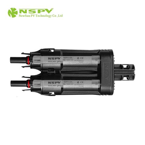 Ip68 Pv Solar Branch Fuse Connector Inline Fuse 2 Female To 1 Male