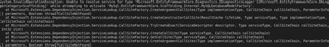 Net 6项目使用db First时报“unable To Resolve Service For Type”的错system