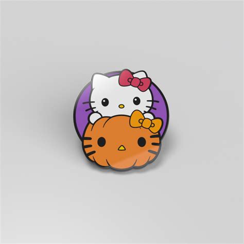 Pumpkin Hello Kitty Pin Official Sanrio Pin Teeturtle
