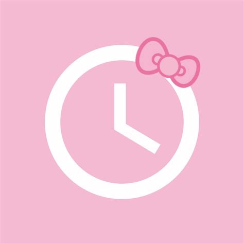 Hello Kitty Clock Icon In 2022 Hello Kitty Images Hello Kitty Iphone