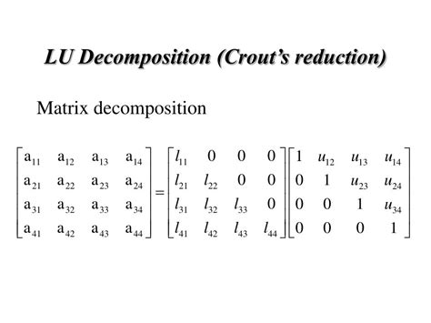 ppt lecture 10 nonlinear gradient techniques and lu decomposition
