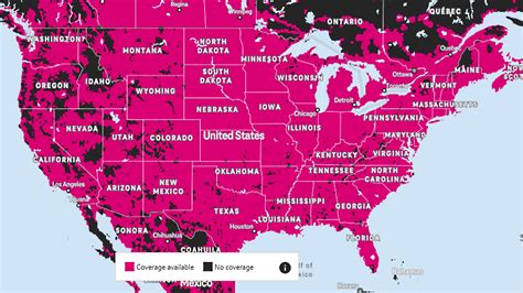 T Mobile Coverage In Canada Map Map