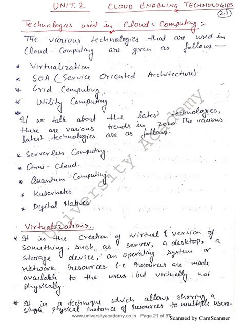 Cloud Computing Unit Ii Notes Pdf