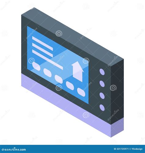 Smart Home Control Panel Managing Energy Consumption Stock Vector Illustration Of Internet