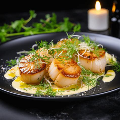 Pan Seared Scallops With Lemon Beurre Blanc And Fennel Salad Recipe