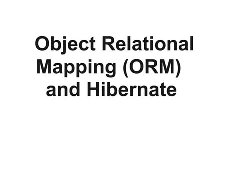 New Hibernate Introduction Cloud Ccpptx