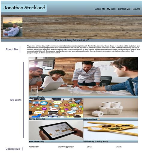 github jonjons06 challenge two my professional portfolio
